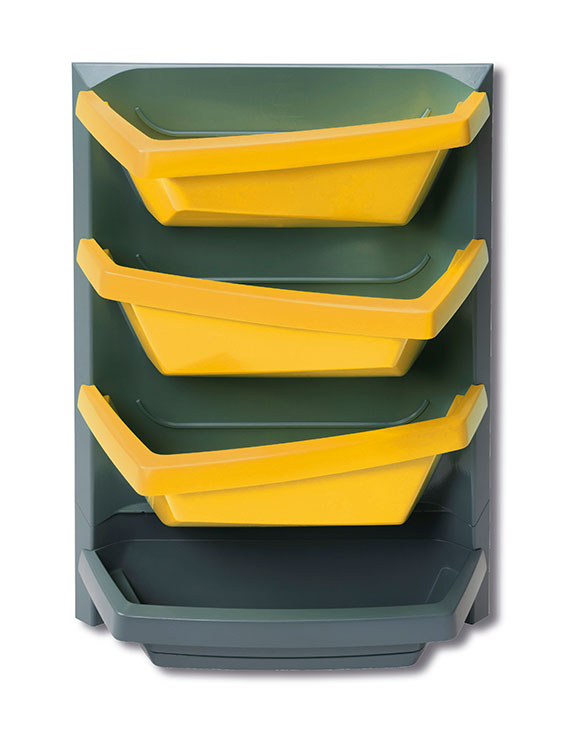 Vertical Garden basic element - titanium with saffron