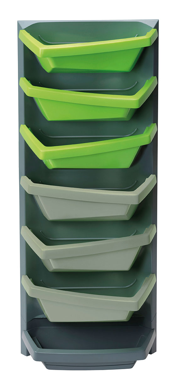 Vertical Garden construction element - titanium with lime